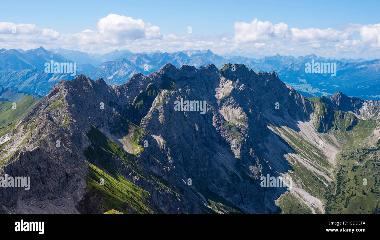 Allgäu,Allgäu Alps,Bavaria,mountains,mountain crest,mountain world ...