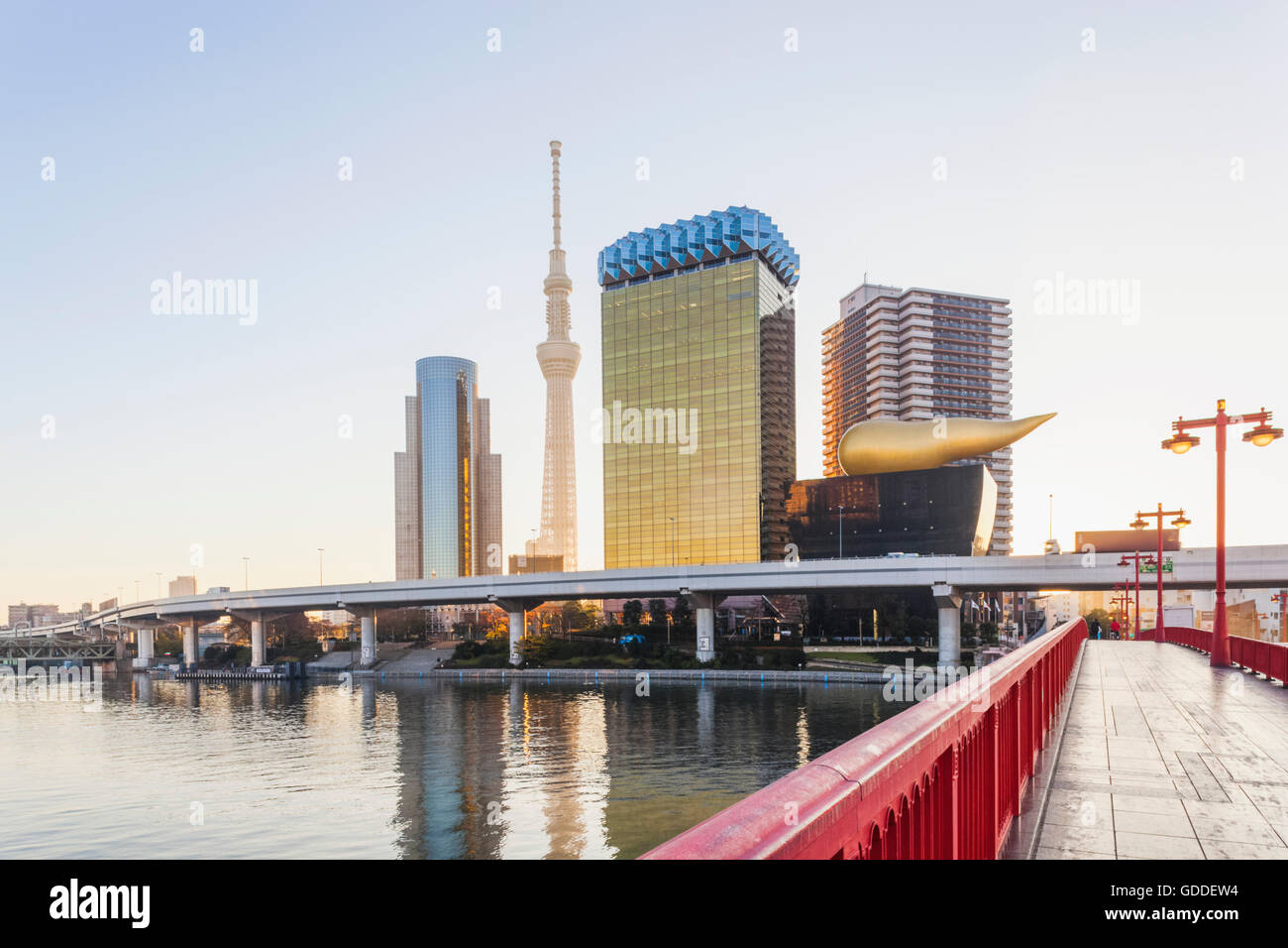 Japan,Honshu,Tokyo,Asakusa,Sumida River and Sky Tree Stock Photo - Alamy