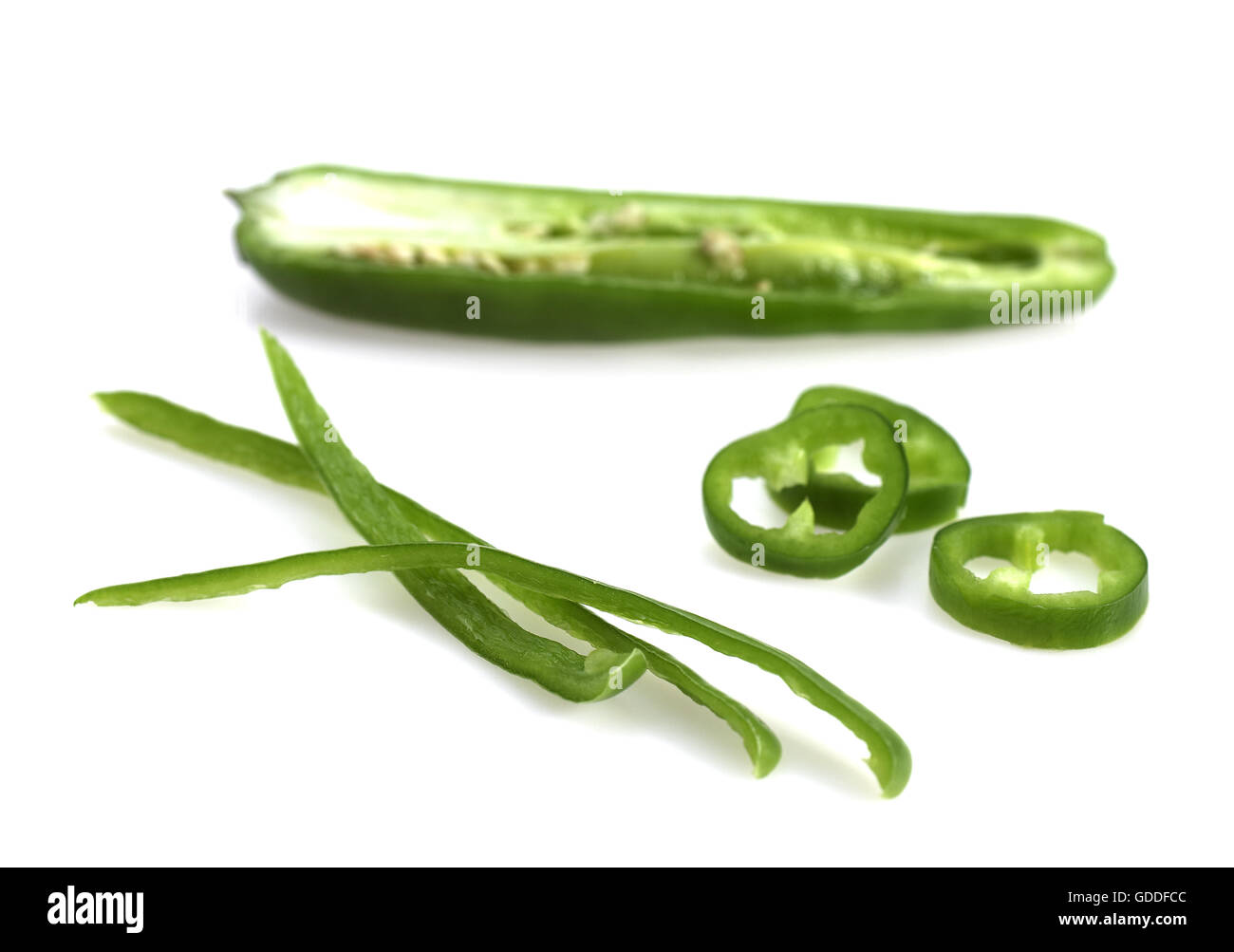 Capsicum annuum against white background Cut Out Stock Images ...
