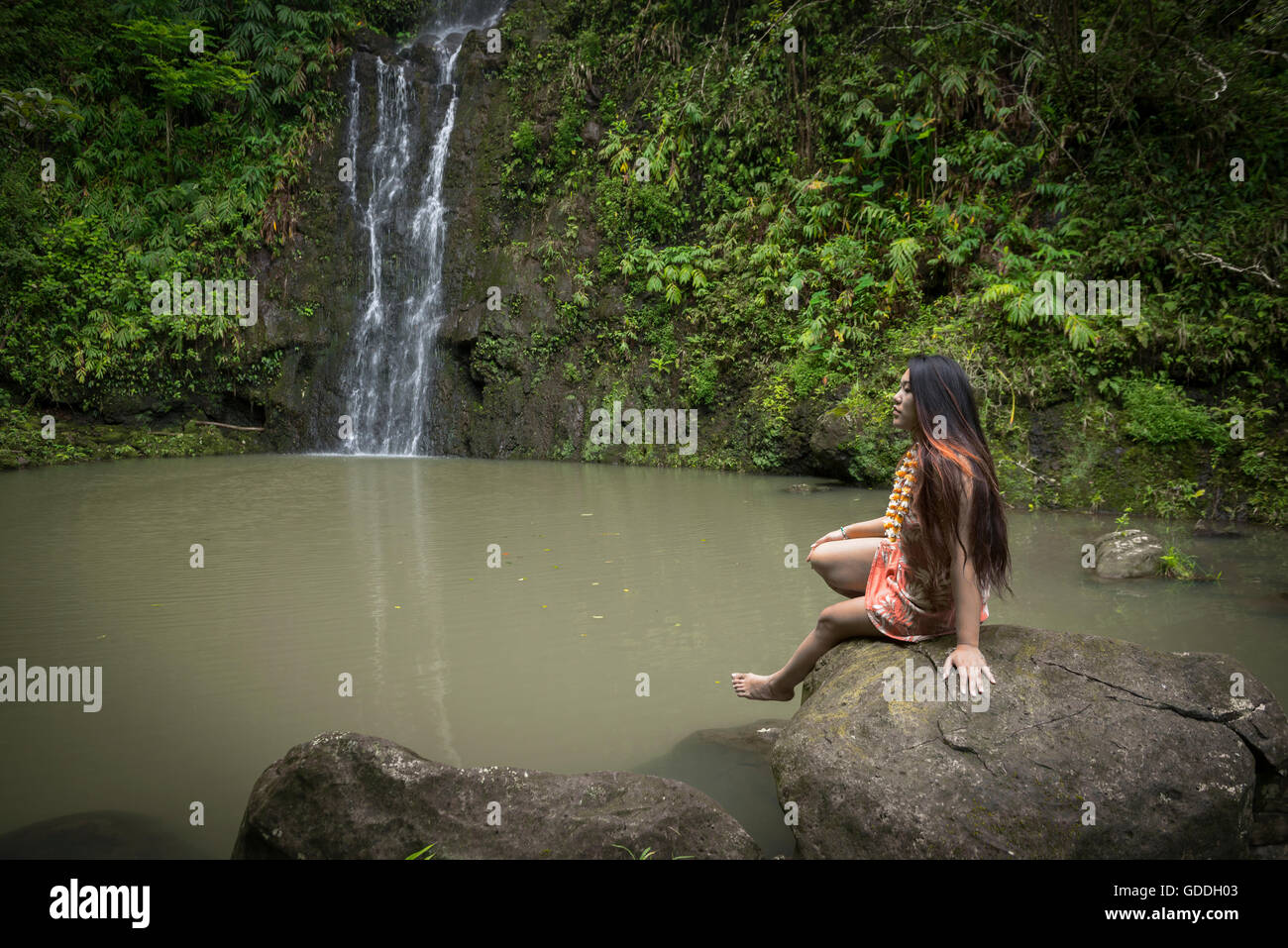 Maui hawaii waterfall hi-res stock photography and images - Alamy