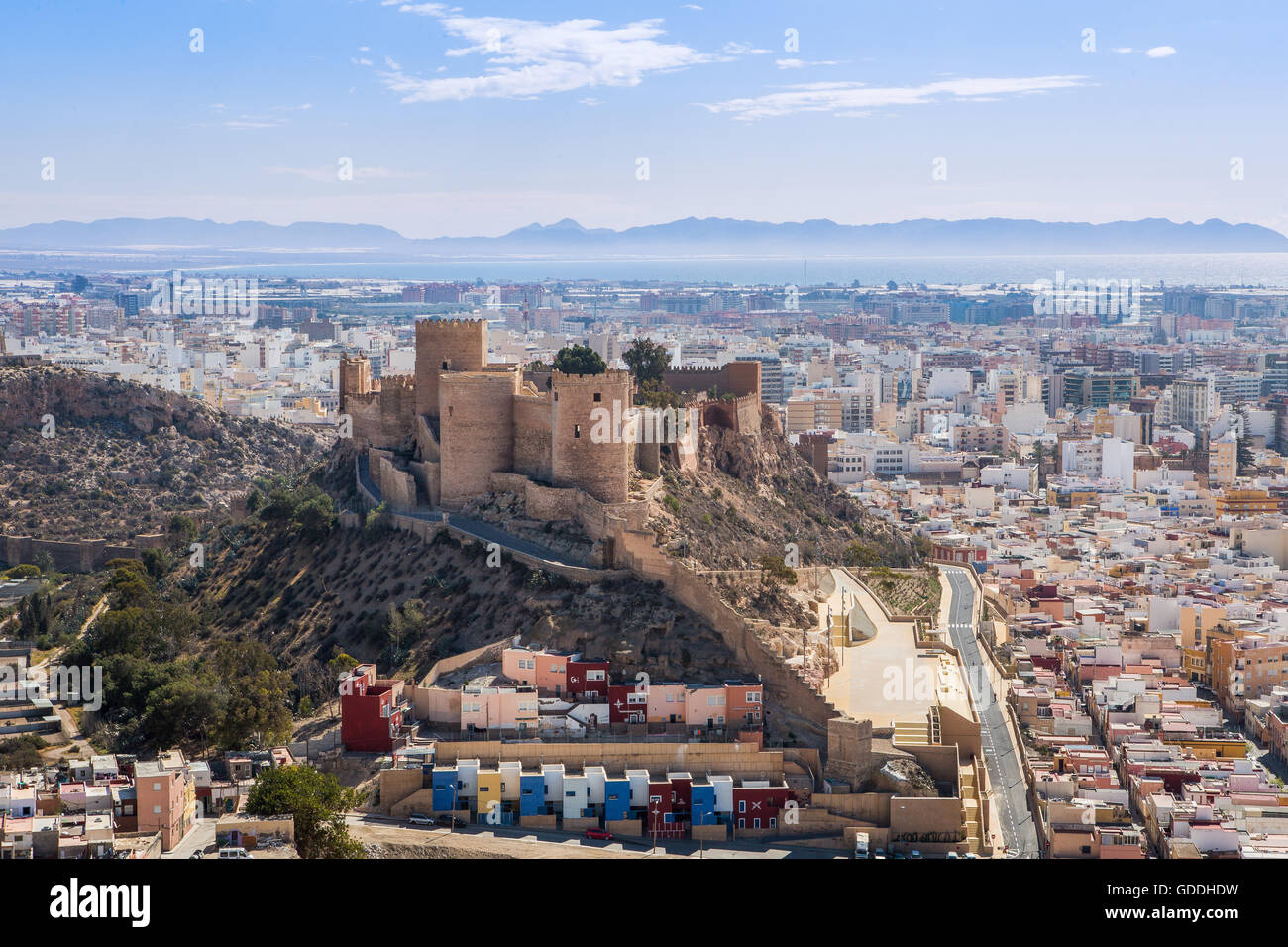 Spain,Almeria City,Almeria Alcazaba Castle Stock Photo - Alamy