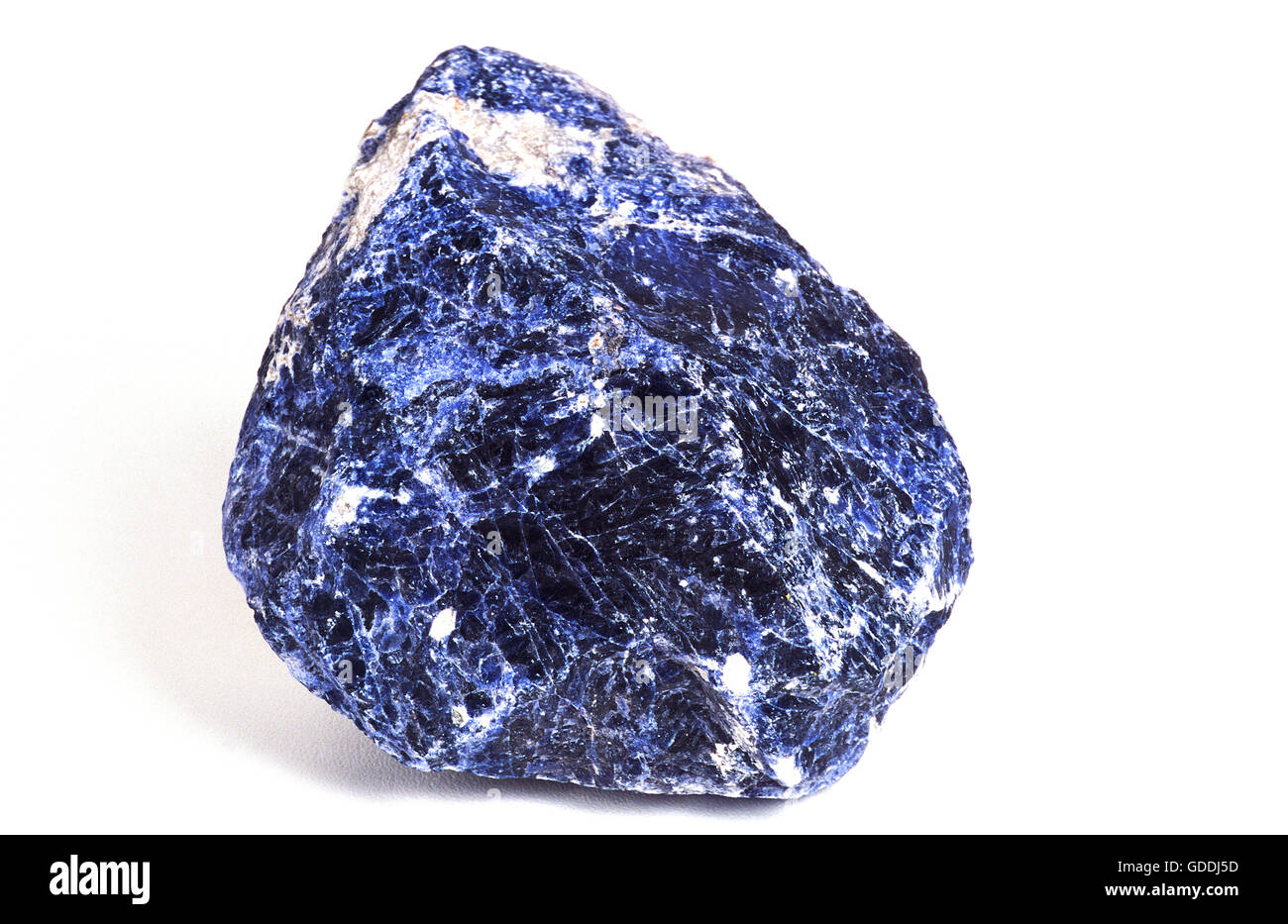 BLUE QUARTZ AGAINST WHITE BACKGROUND Stock Photo - Alamy