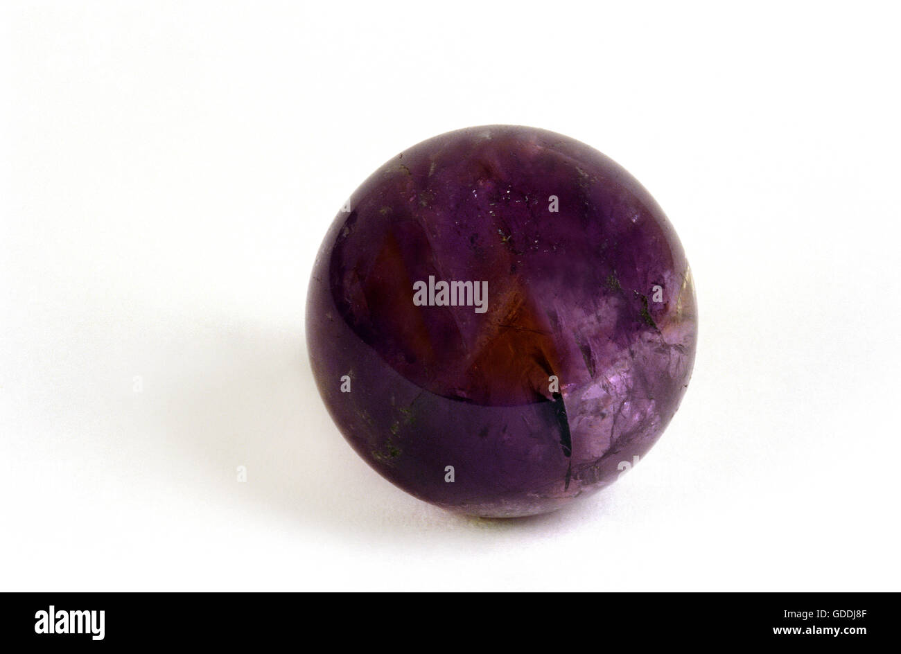 Ametrine Stone against White Background Stock Photo - Alamy