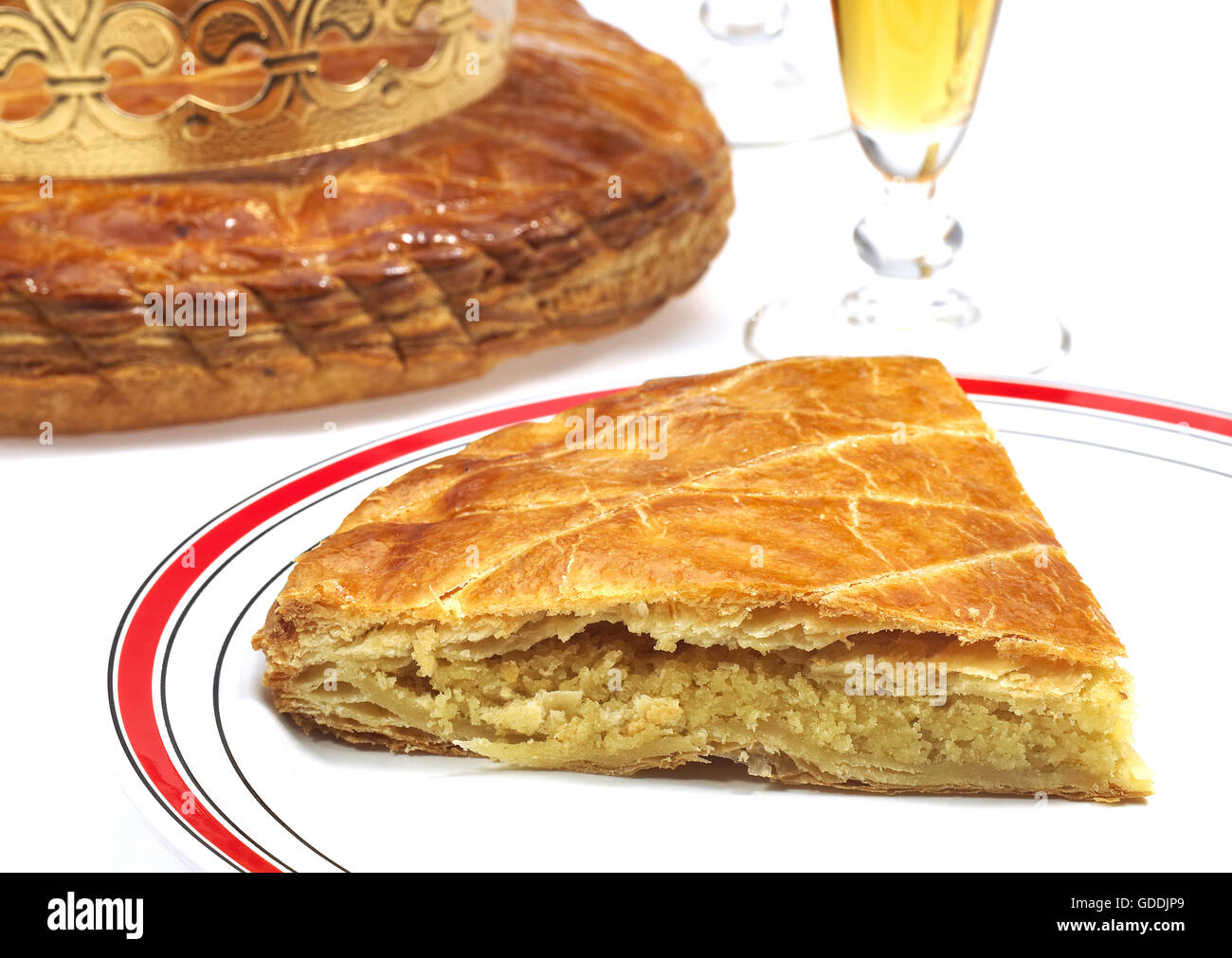 Galette des Rois and its Crown, French King Cake celebrating Epiphany ...