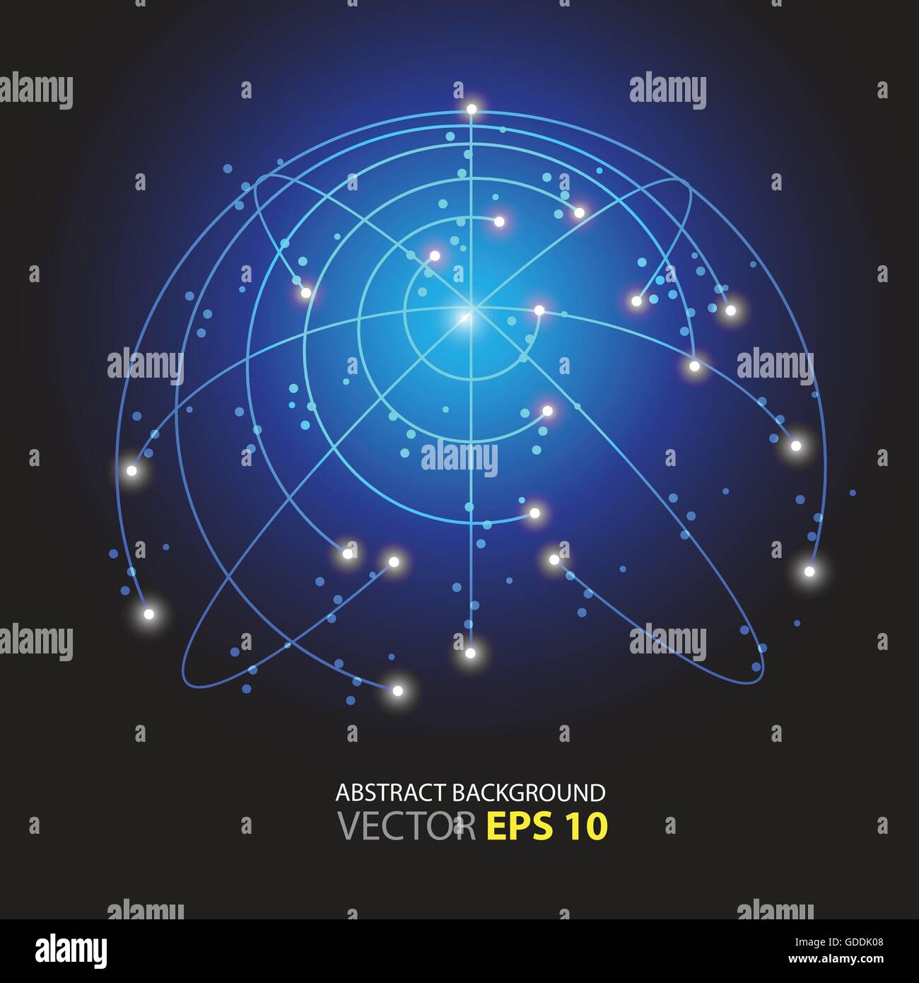 Technology Global Network Design Background Vector Illustration Stock