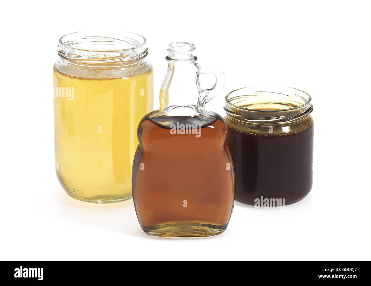 Honey, Treacle and Mapple Syrup Stock Photo - Alamy