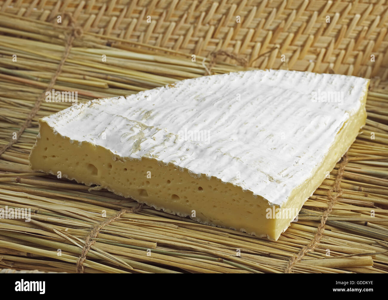 Brie de Meaux, French Cheese made with Cow Milk Stock Photo - Alamy