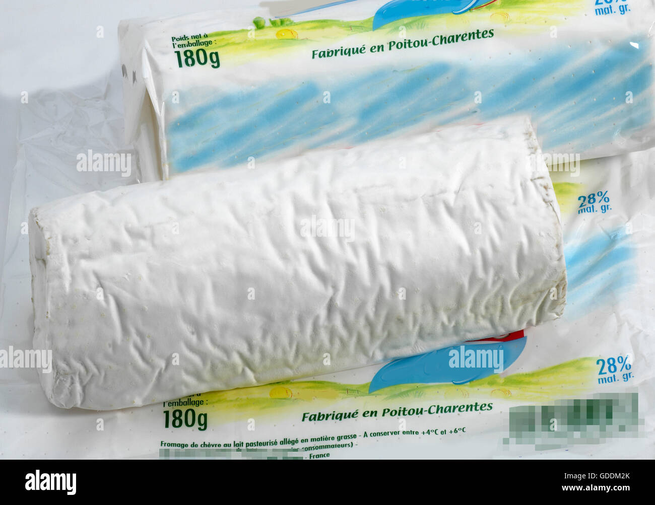 Light Goat Cheese Stock Photo - Alamy