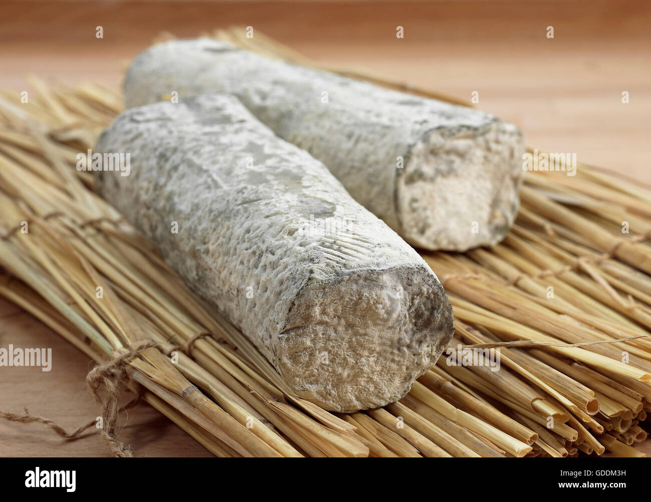 SAINTE MAURE CHEESE, A FRENCH CHEESE MADE FROM GOAT'S MILK Stock Photo ...