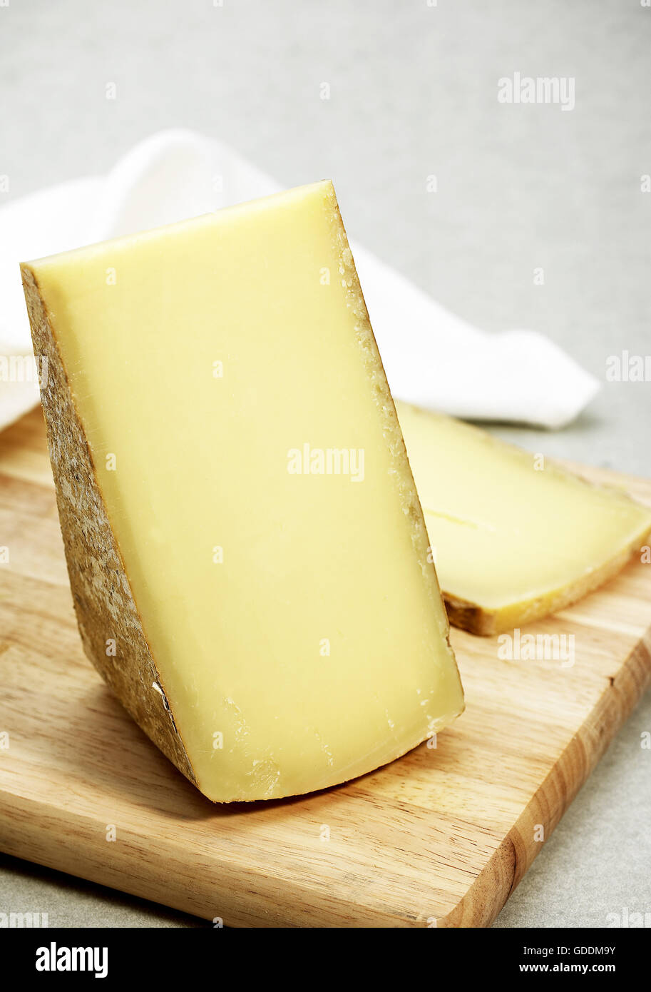 French Cheese called Comte Fruite, Cheese made from Cow's Milk Stock ...
