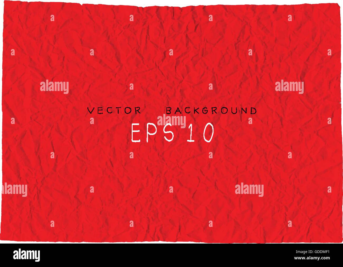 Red crumpled paper vector illustration Stock Vector Image & Art - Alamy