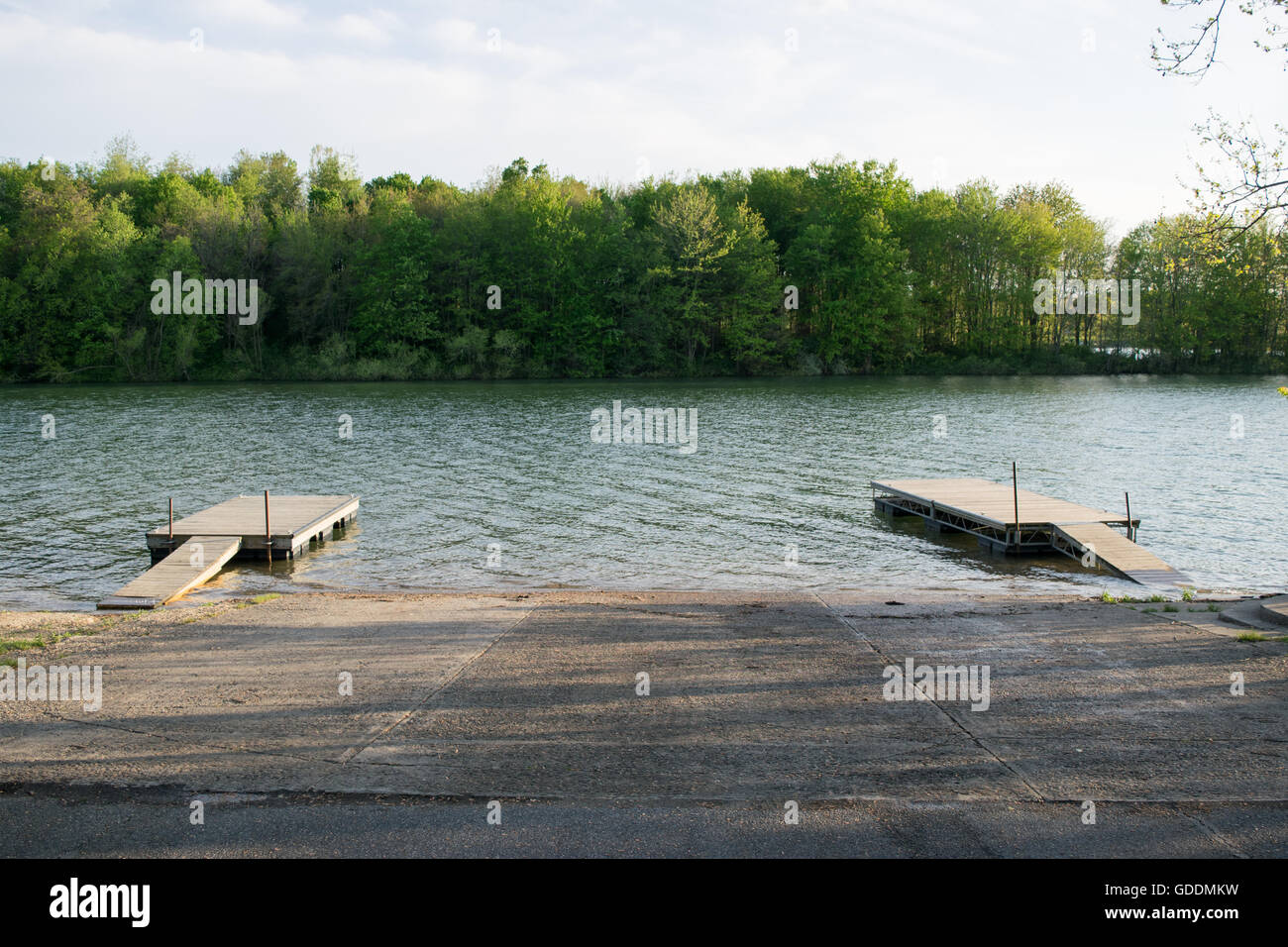Docking Area and Boat Launch On a Lake in Codorus State Park ...