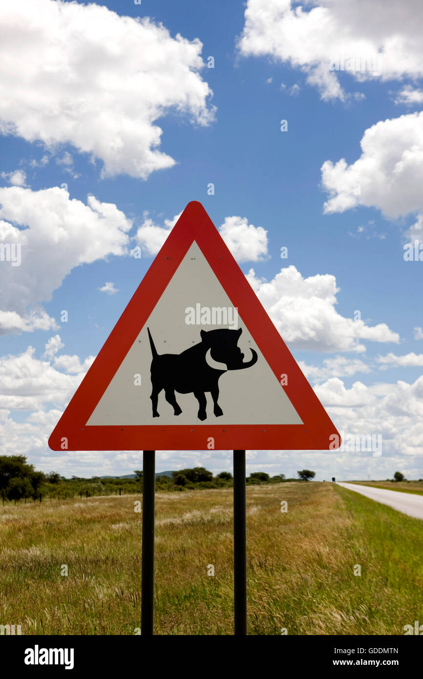ROAD SIGN IN THE SOUHT OF WINDHOEK IN NAMIBIA Stock Photo - Alamy