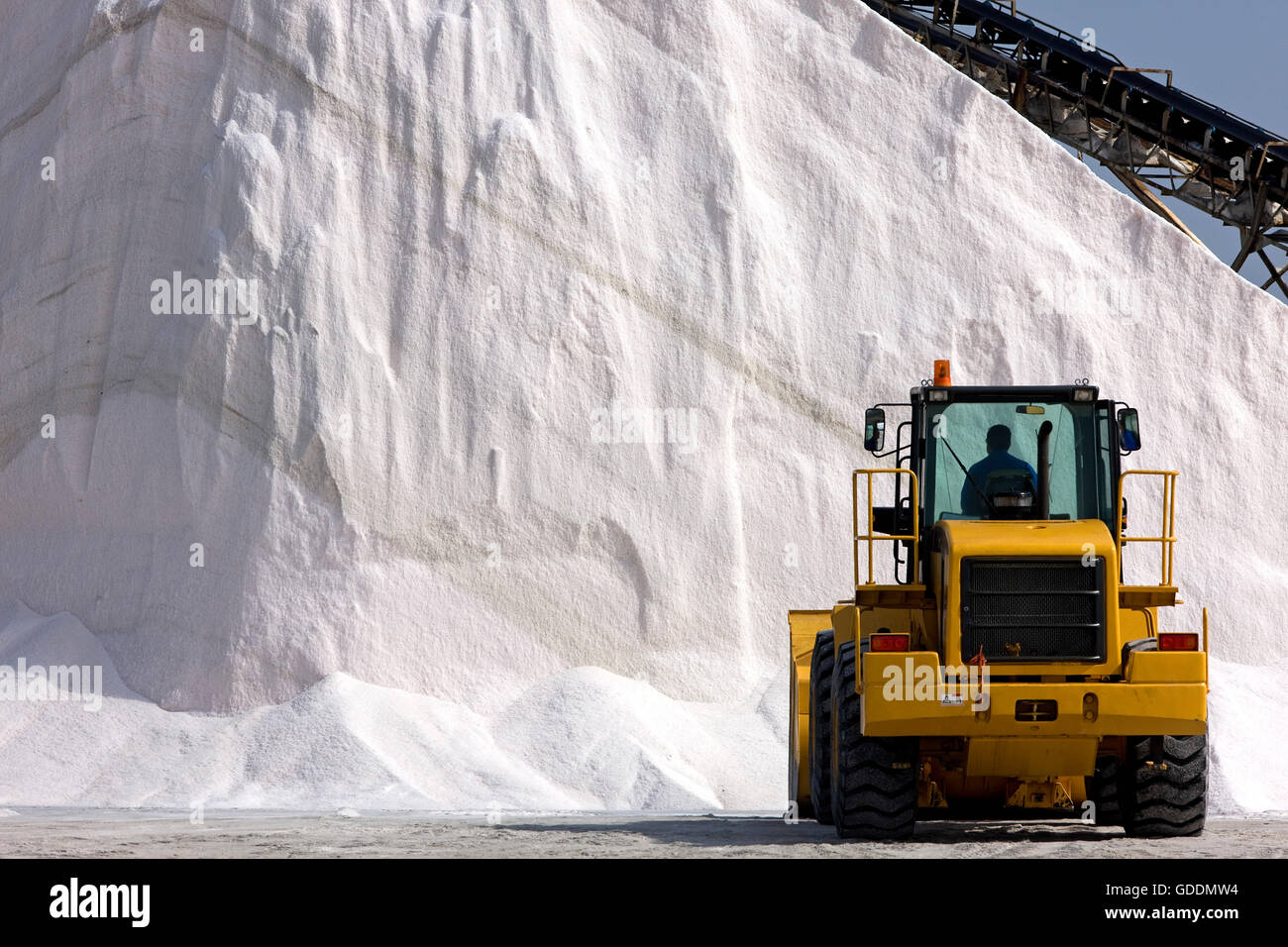 Salt production conveyor belt salt hi-res stock photography and images ...
