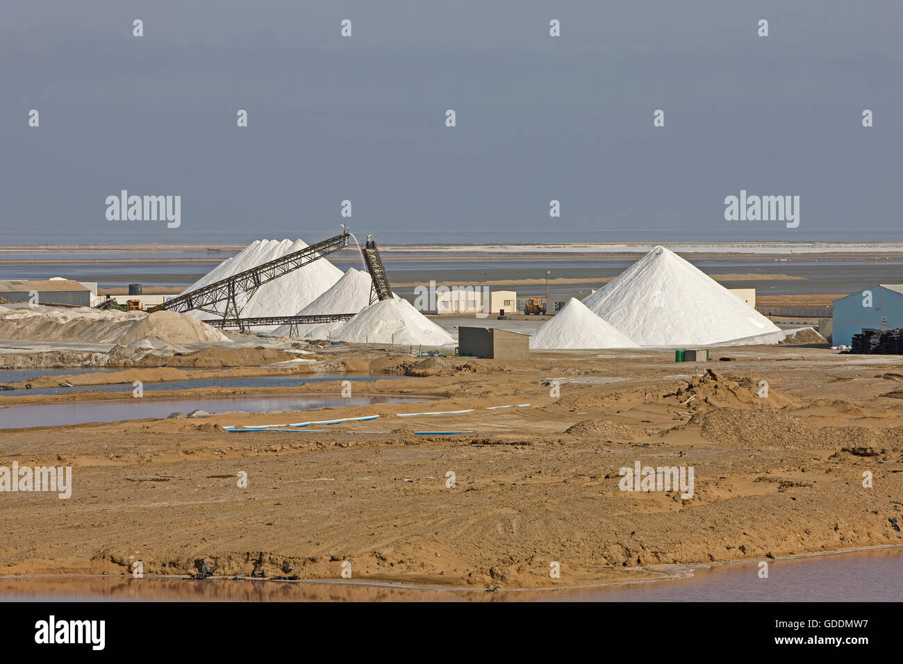 Saltworks Near Walvis Bay in Namibia Stock Photo - Alamy
