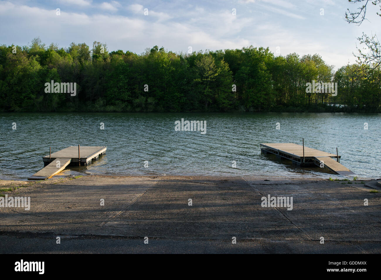 Docking Area and Boat Launch On a Lake in Codorus State Park ...