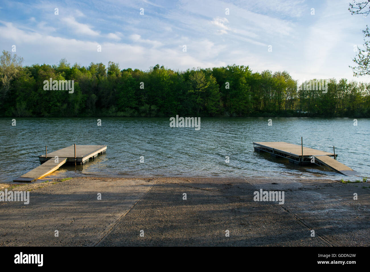 Docking Area and Boat Launch On a Lake in Codorus State Park ...