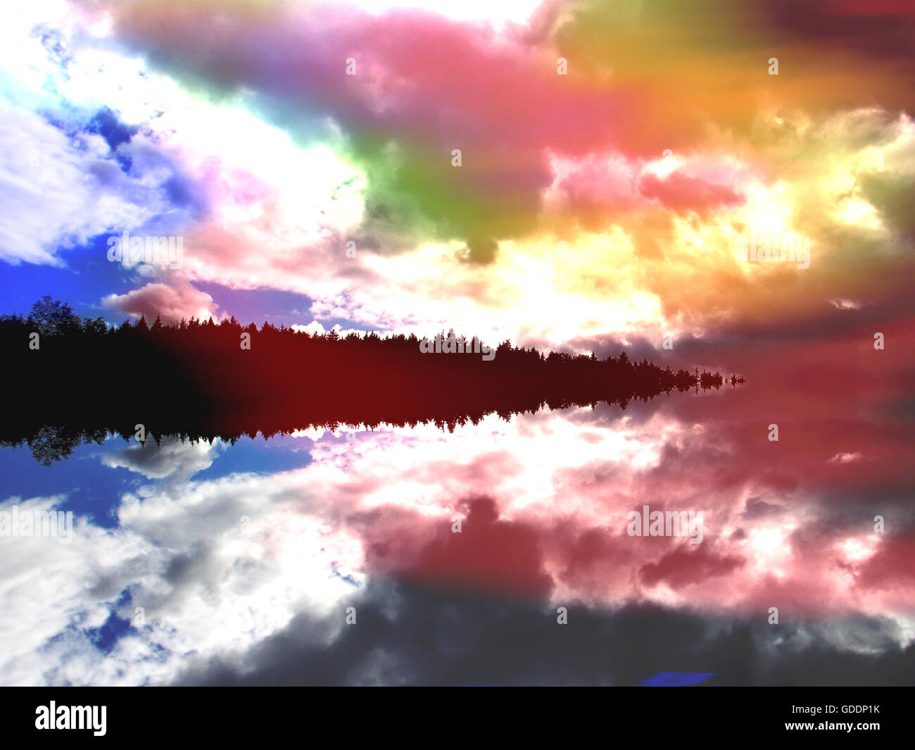 Scenery,clouds,colors,colorful,timber Germany,Franconia,concepts,timber ...