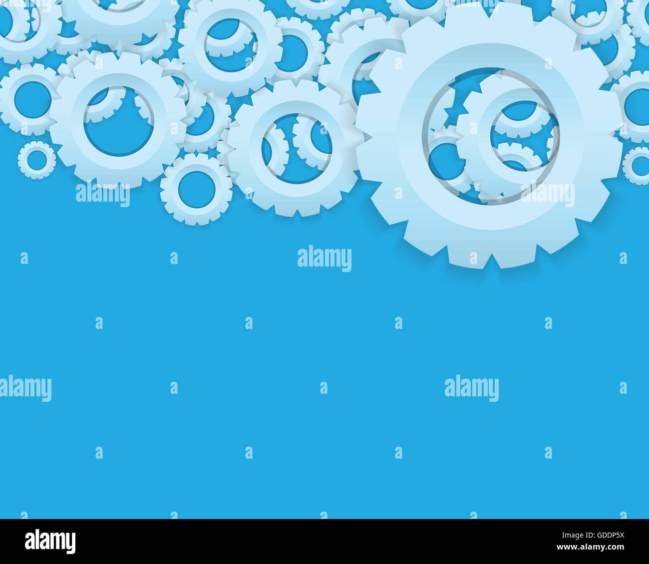 Gears industrial on blue background design vector illustration Stock ...