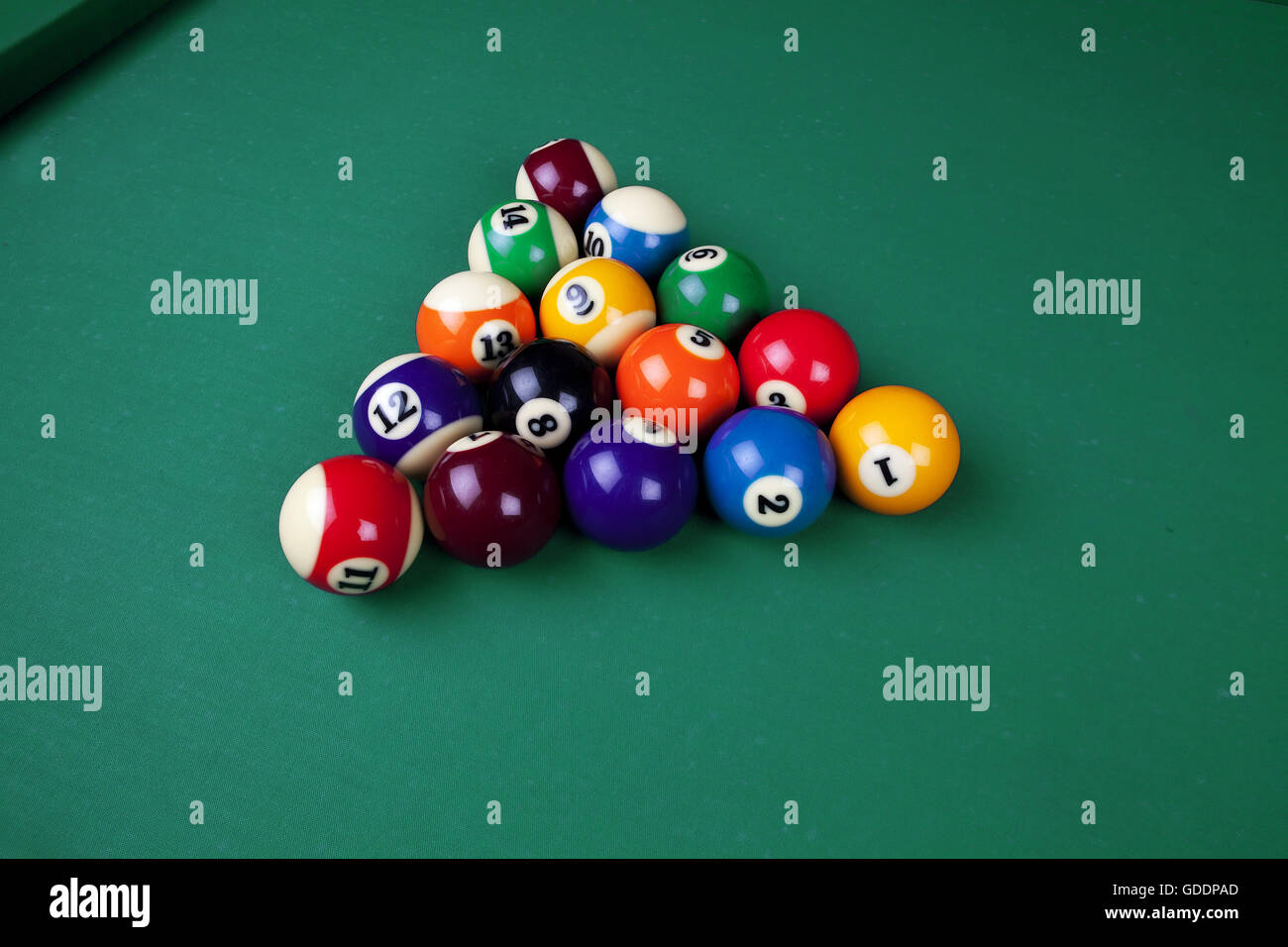 Game of American Pool Stock Photo - Alamy