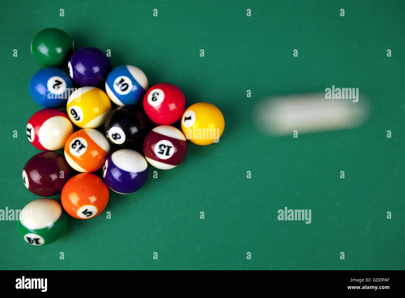 Game of American Pool Stock Photo - Alamy