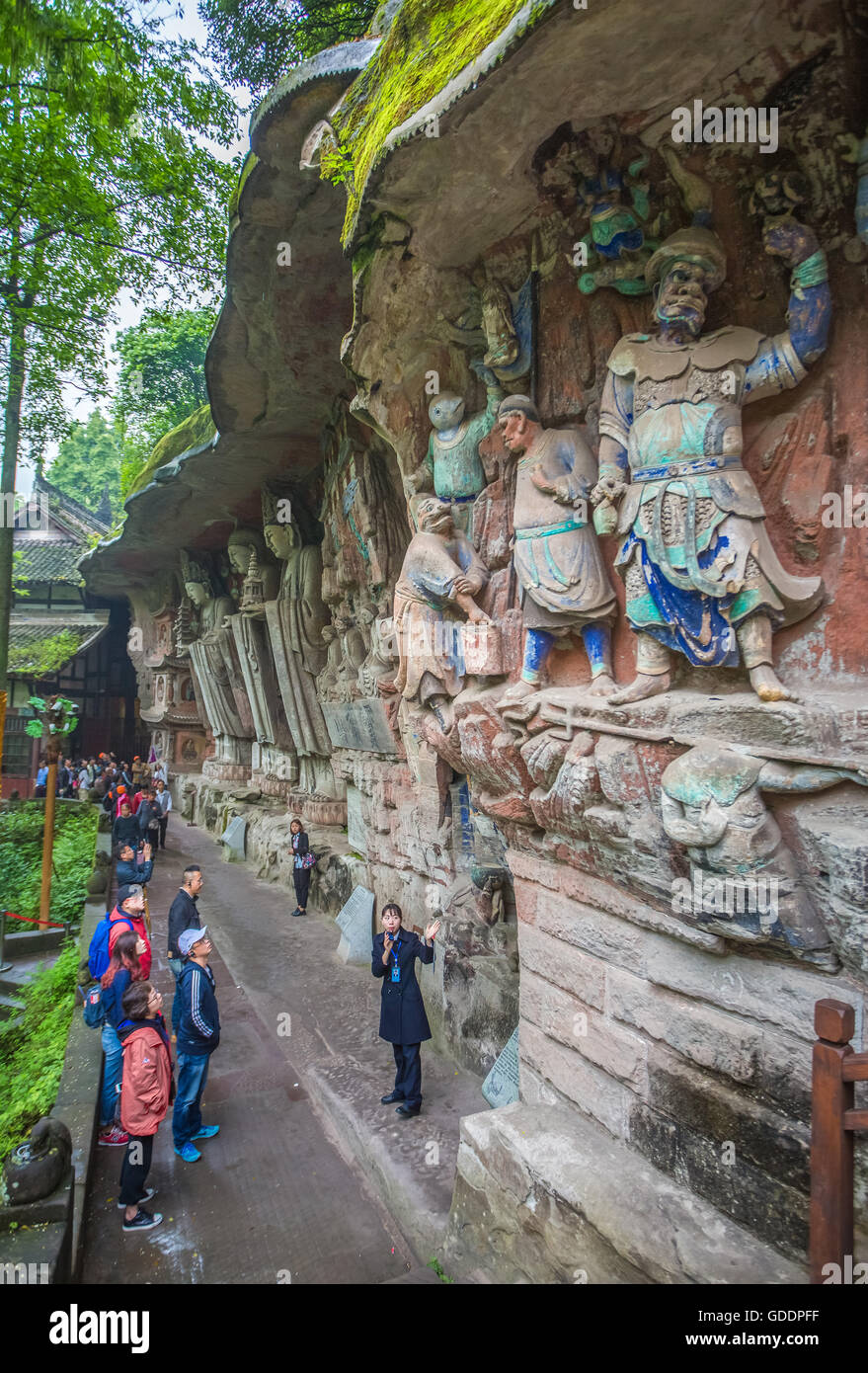 China,Chongqing province,Dazu Buddhist Caves,world heritage Stock Photo ...
