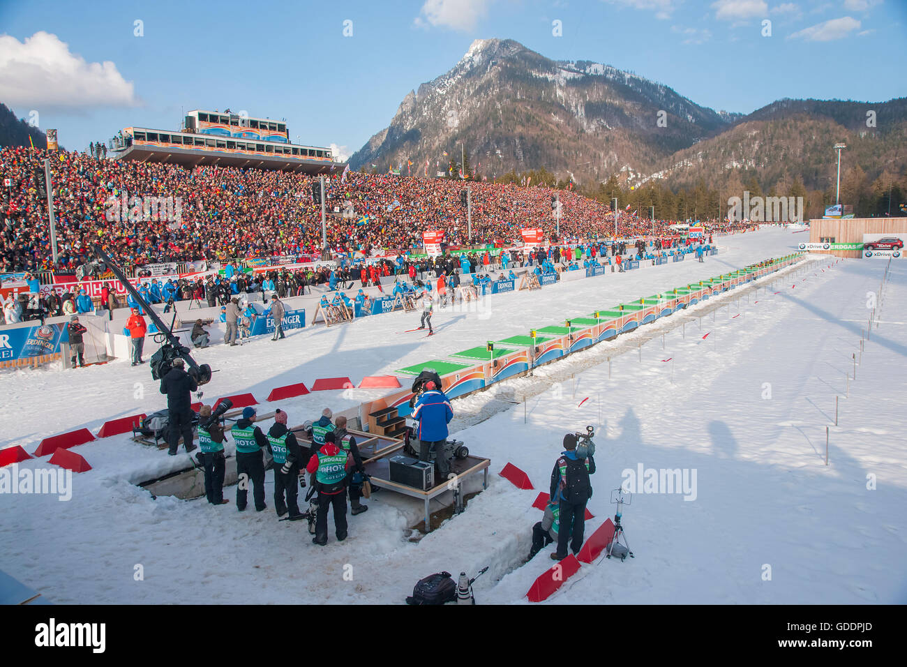 shooting gallery in the stadium Chiemgau arena,biathlon world ...