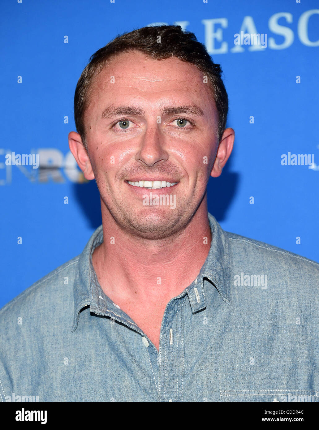 Los Angeles, California, USA. 14th July, 2016. Kai Forbath arrives for ...