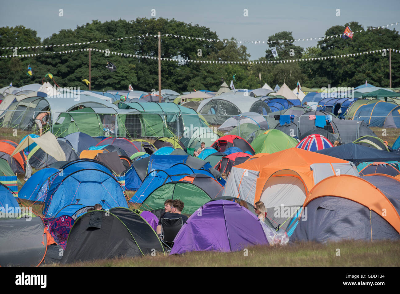 Henham Park, Suffolk, UK. 15th July, 2016. Tents in the already busy ...