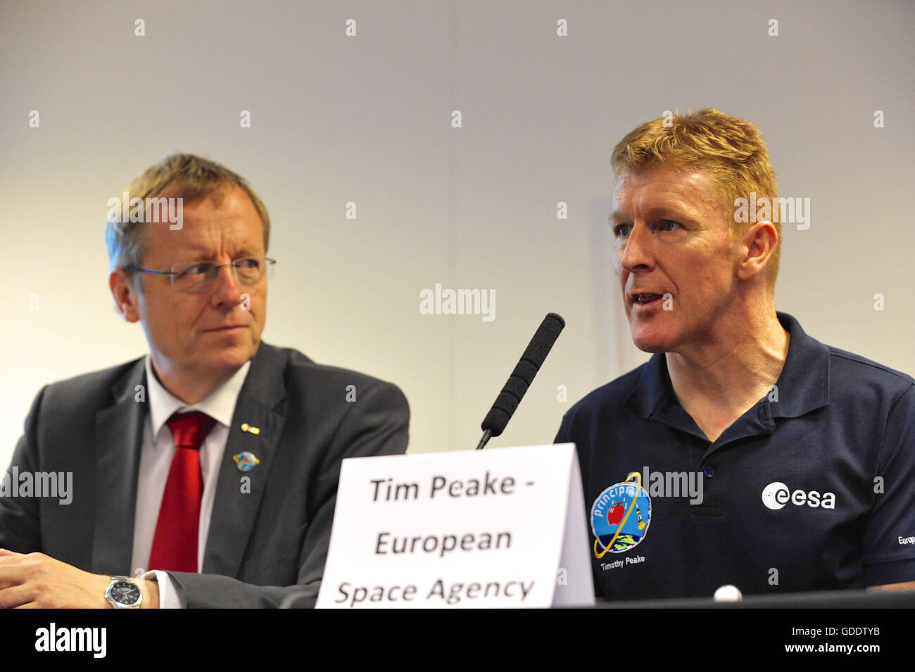 Farnborough, Hampshire, UK. 15th July, 2016. Major Tim Peake (European Space Agency astronaut ...