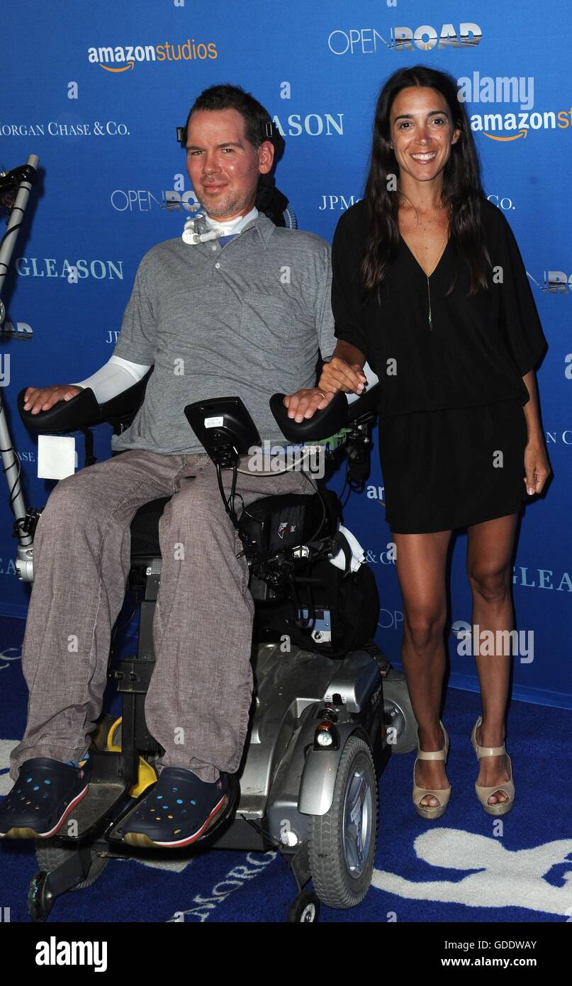 Los Angeles, CA, USA. 14th July, 2016. Steve Gleason, Michel Gleason at ...