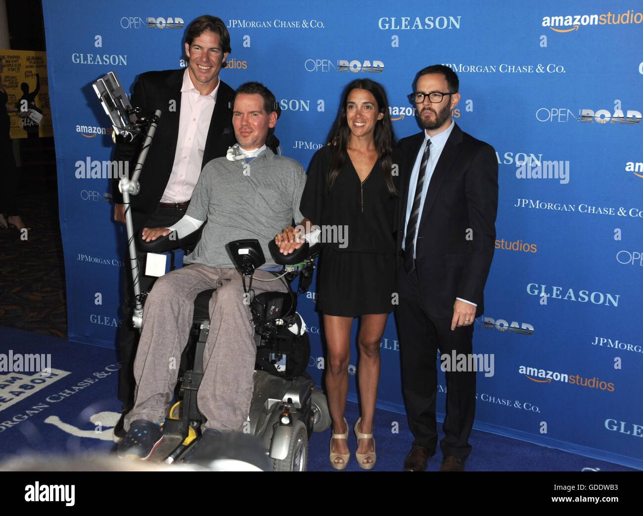 Los Angeles, CA, USA. 14th July, 2016. Scott Fujita, Steve Gleason ...