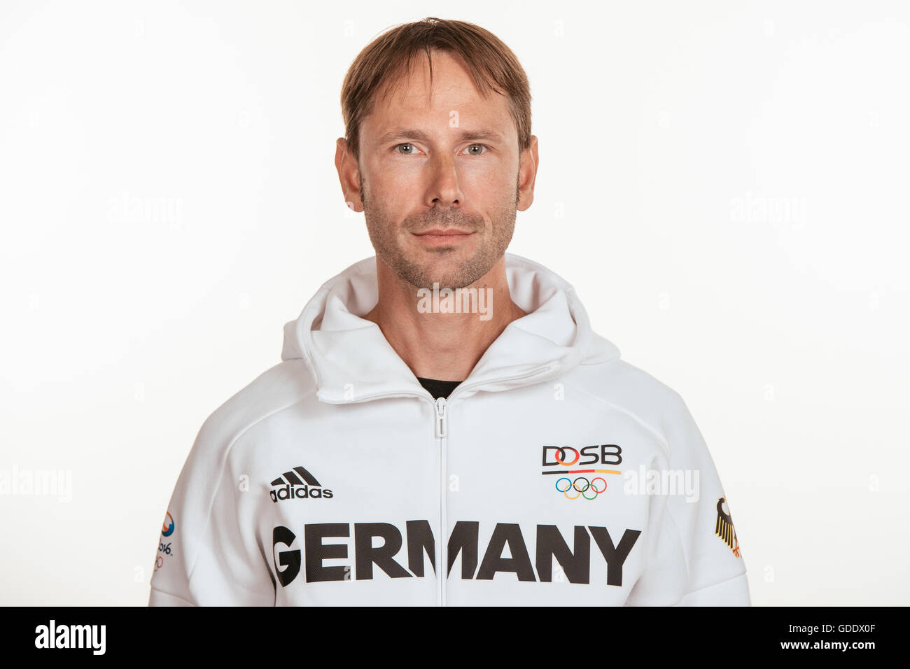 Hannover, Germany. 15th July, 2016. Jan May poses at a photocall during ...