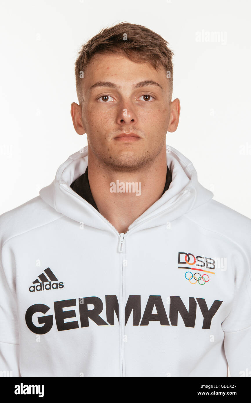 Maximilan Korge poses at a photocall during the preparations for the ...