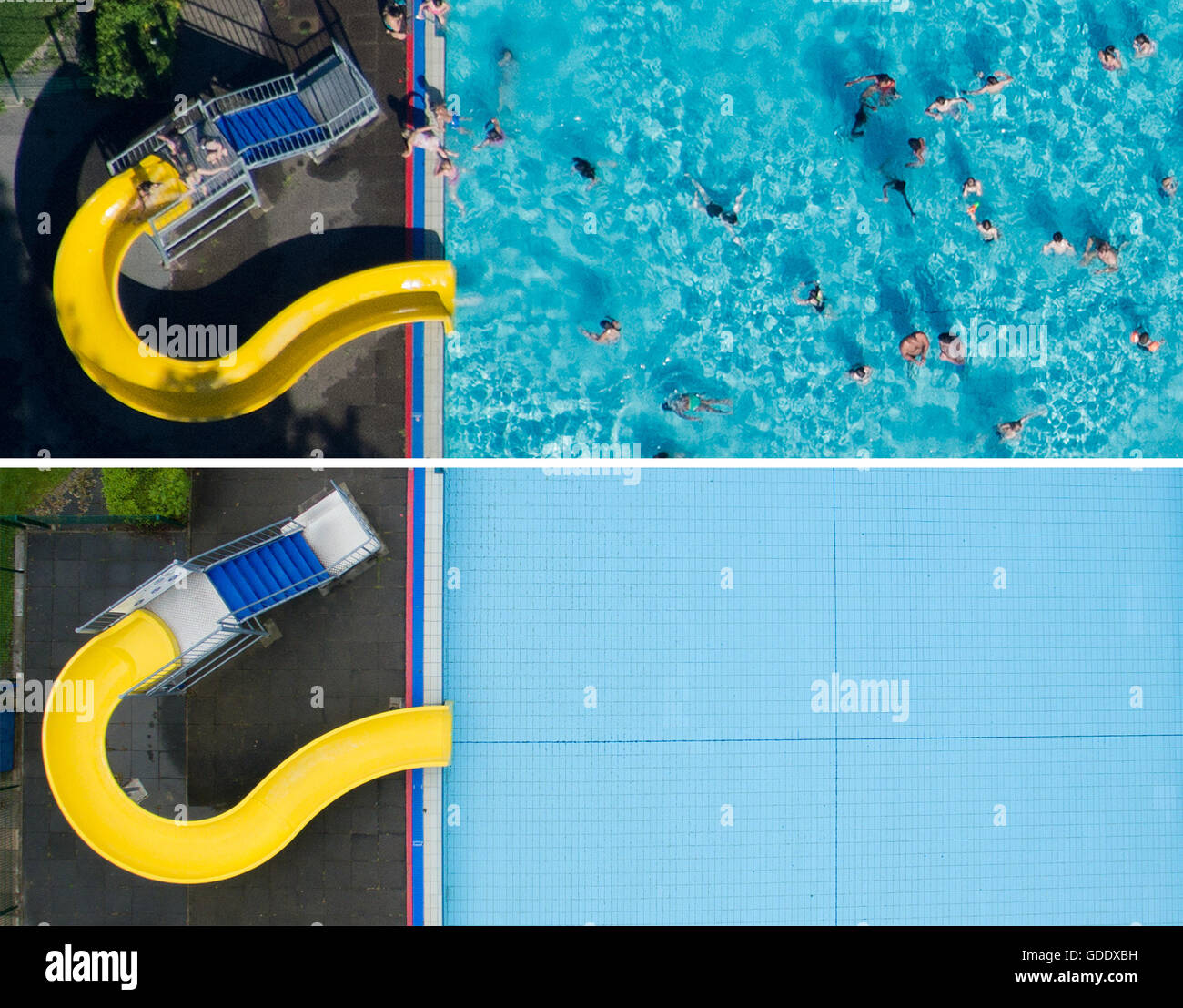 COMBO - This picture combo from two photos shows the Limmer public ...