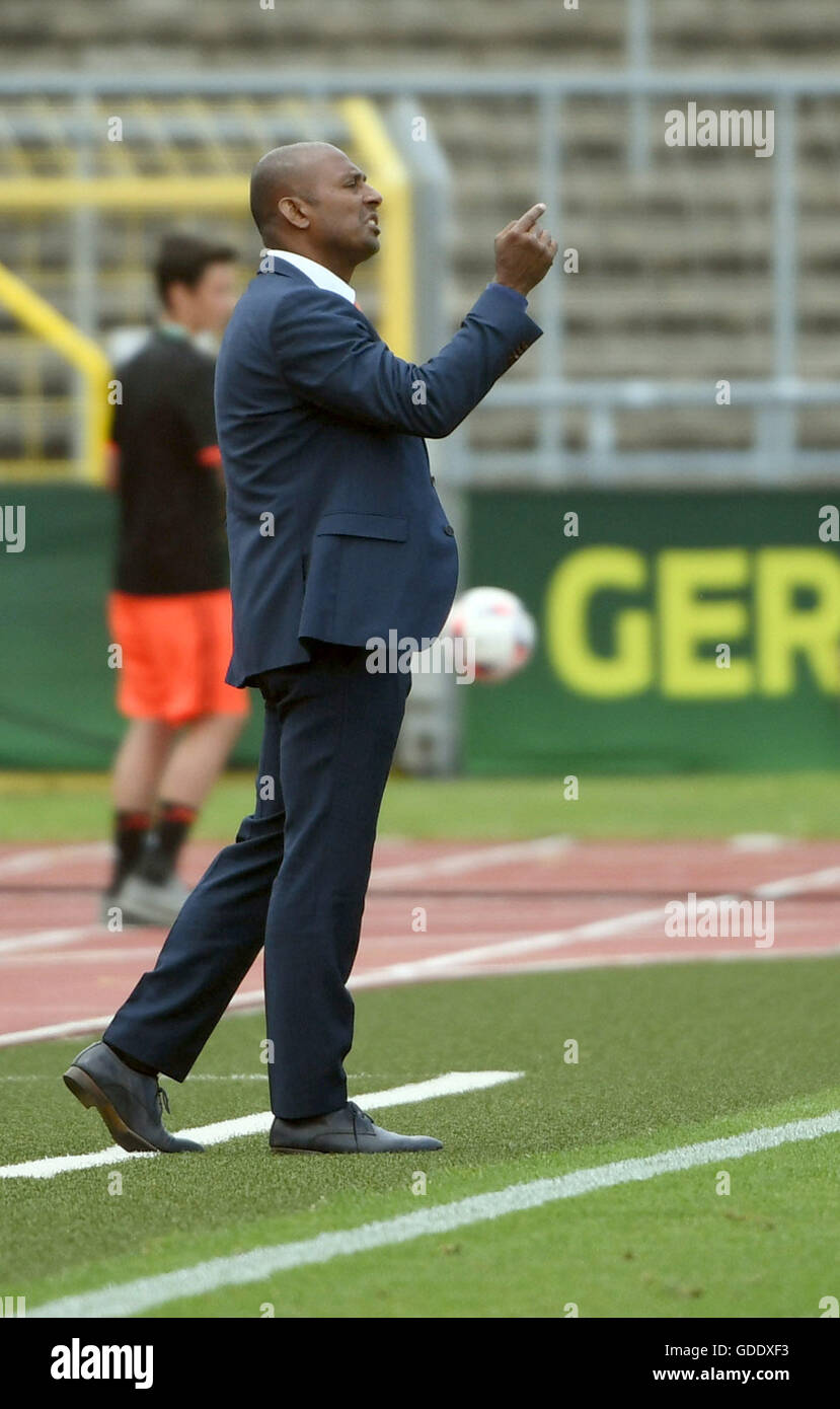 Ulm, Germany. 15th July, 2016. The Netherland's coach Aron Winter ...