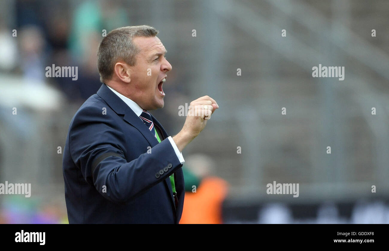 Ulm, Germany. 15th July, 2016. England's coach Adrian Boothroyd during ...