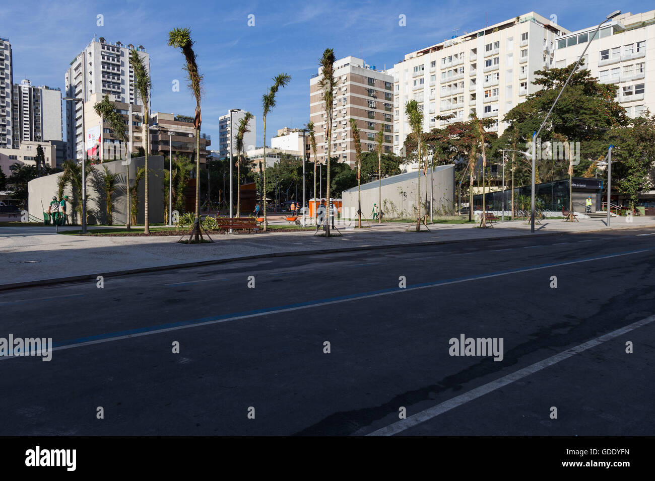 Metro Delivery Antero de Quental Station, Line 4, in Leblon Stock Photo ...