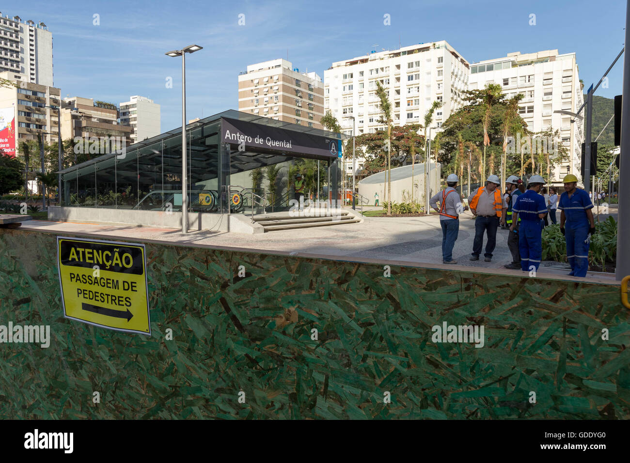 Metro Delivery Antero de Quental Station, Line 4, in Leblon Stock Photo ...