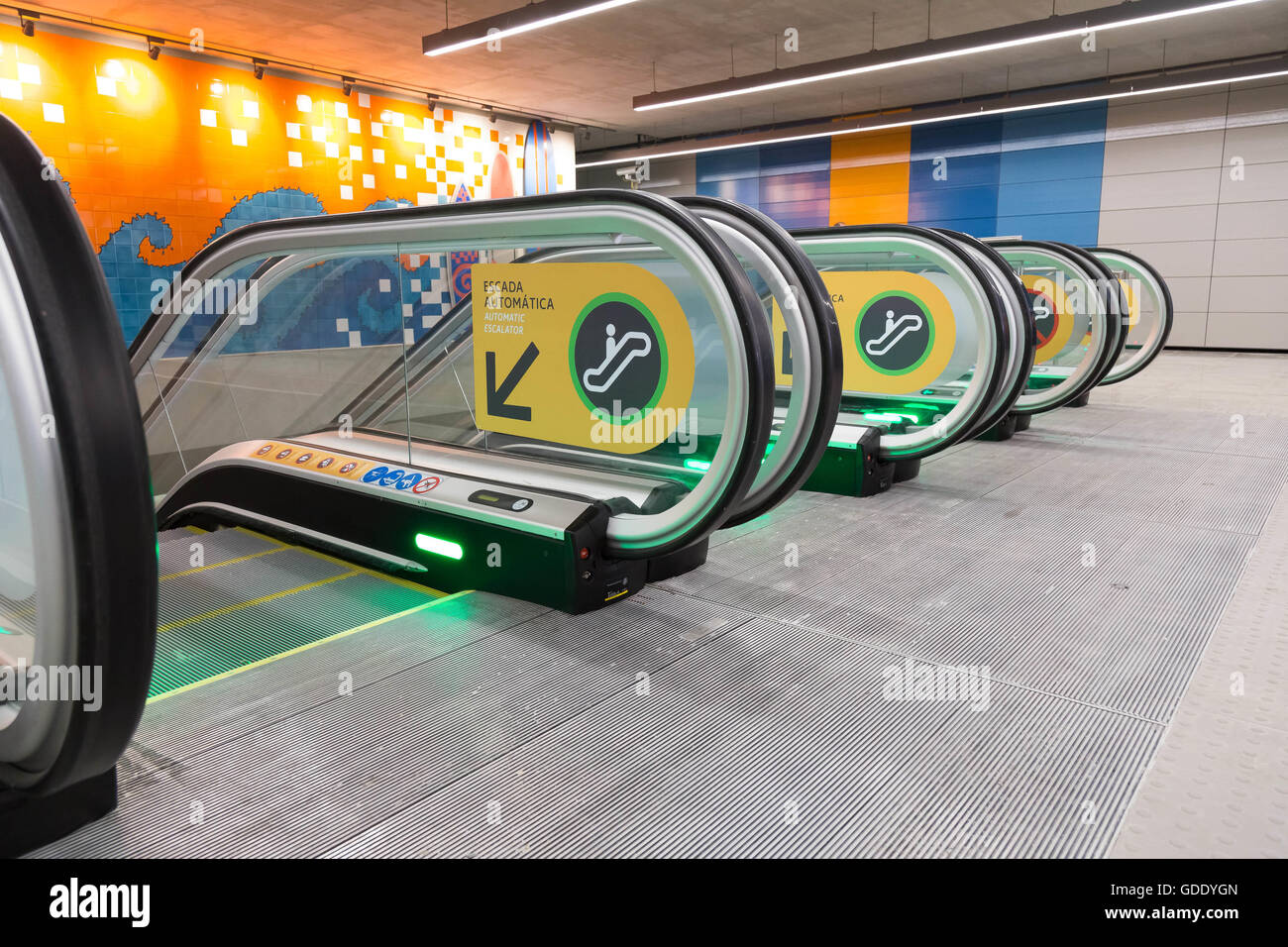 Metro Delivery Antero de Quental Station, Line 4, in Leblon Stock Photo ...