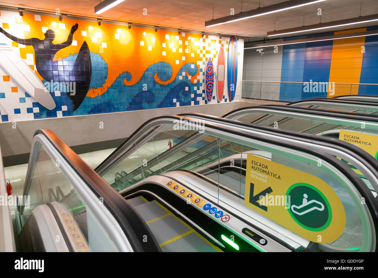 Metro Delivery Antero de Quental Station, Line 4, in Leblon Stock Photo ...