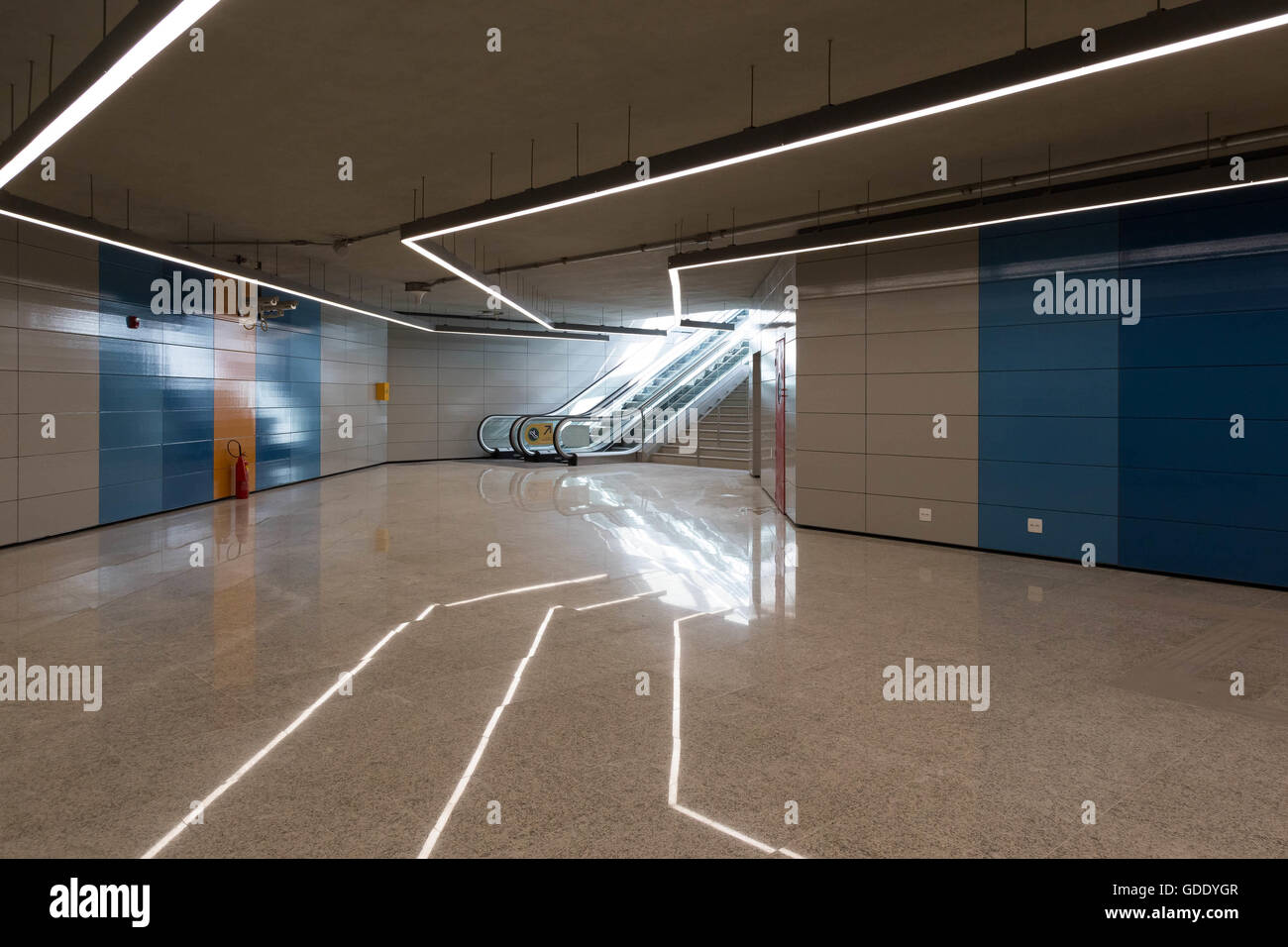 Metro Delivery Antero de Quental Station, Line 4, in Leblon Stock Photo ...