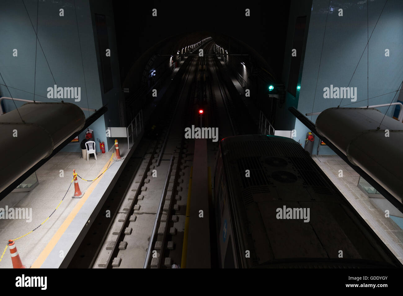 Metro Delivery Antero de Quental Station, Line 4, in Leblon Stock Photo ...