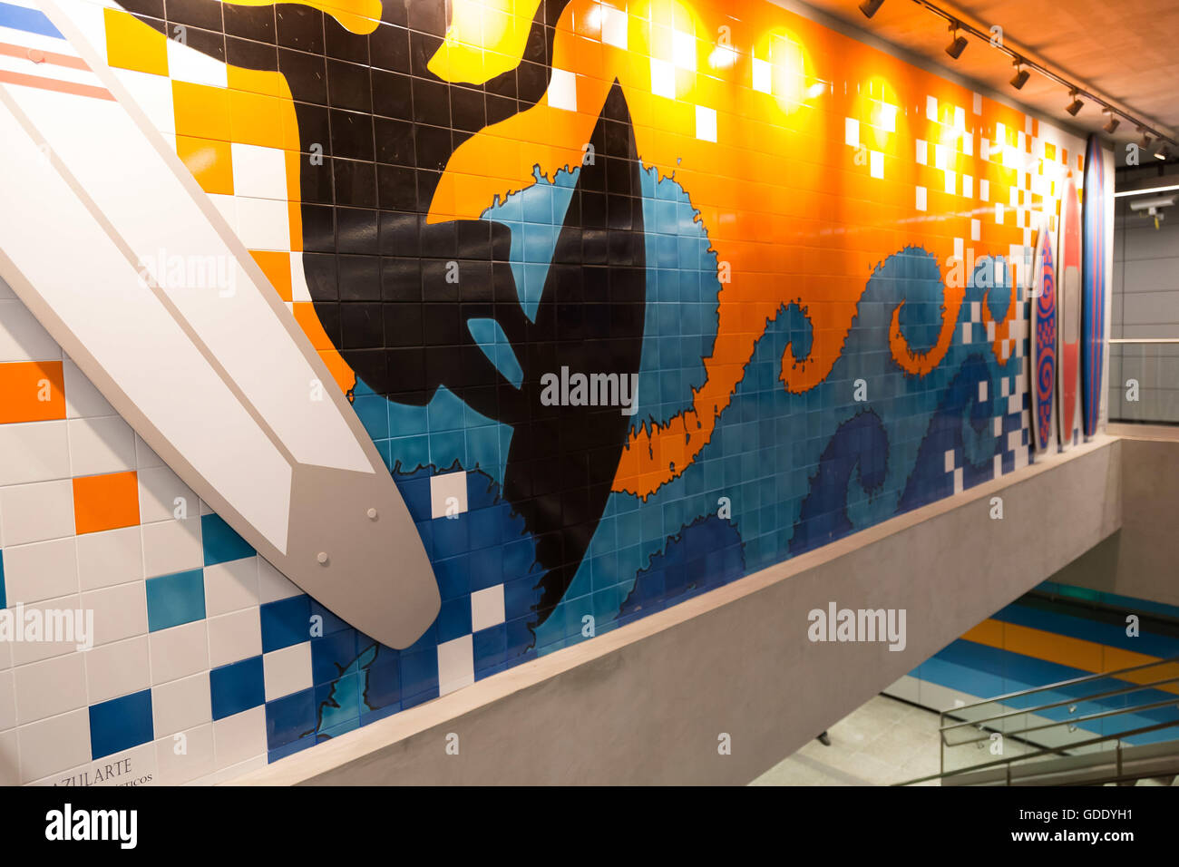 Metro Delivery Antero de Quental Station, Line 4, in Leblon Stock Photo ...