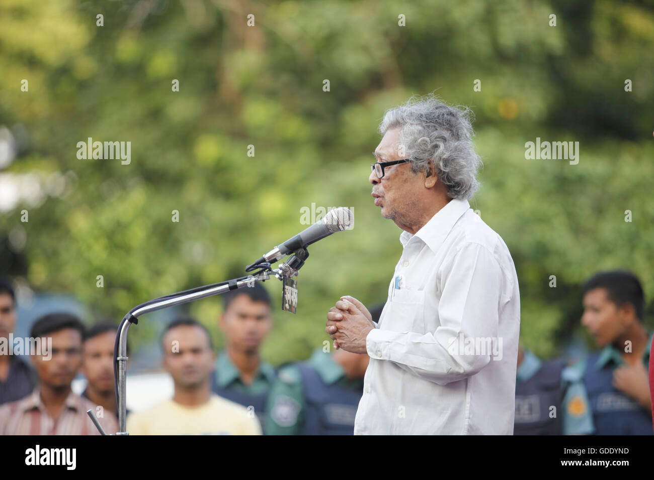 Dhaka, Bangladesh. 15th July, 2016. Ajay Roy, father of a prominent ...