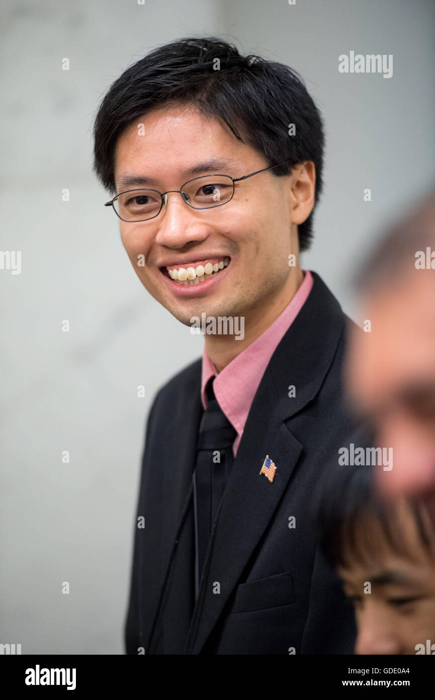 Hong Kong, China. 15th July, 2016. The 6 members of the USA team win ...