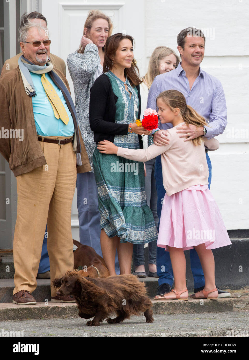 Grasten Slot, Denmark. 15th July, 2016. Queen Margrethe, Prince Henrik ...