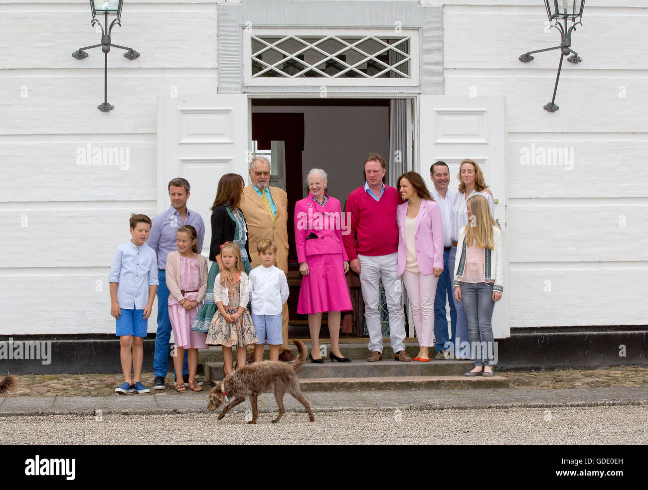 Gråsten, 15-07-2016 Princess Mary, Prince Frederik, Prince Christian ...