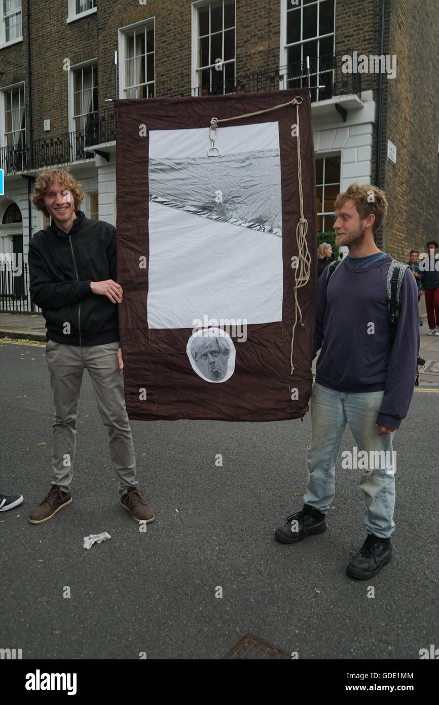 London, England, UK. 15th July, 2016. Class War host a protest at the ...