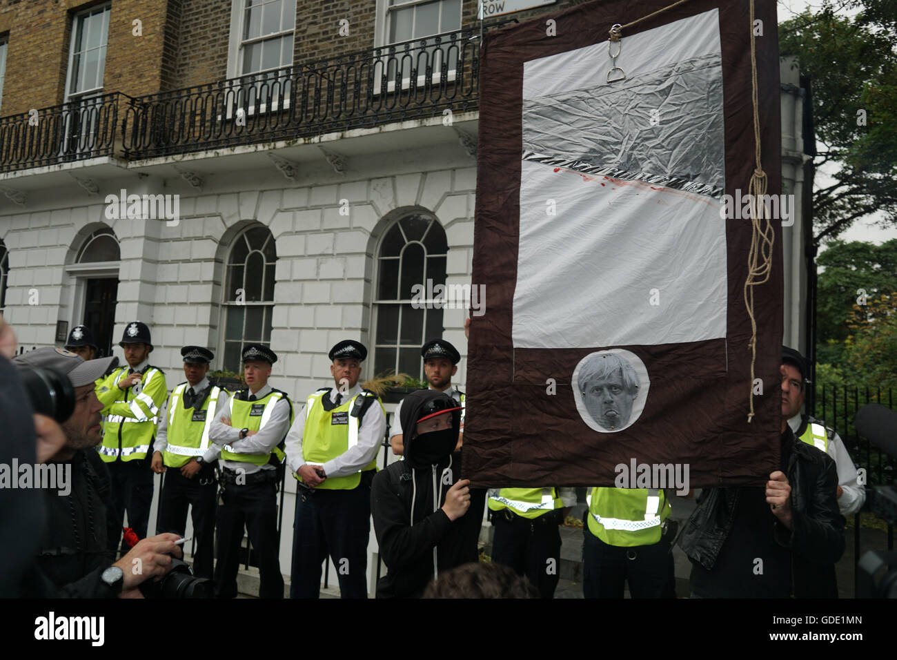 London, England, UK. 15th July, 2016. Class War host a protest at the ...